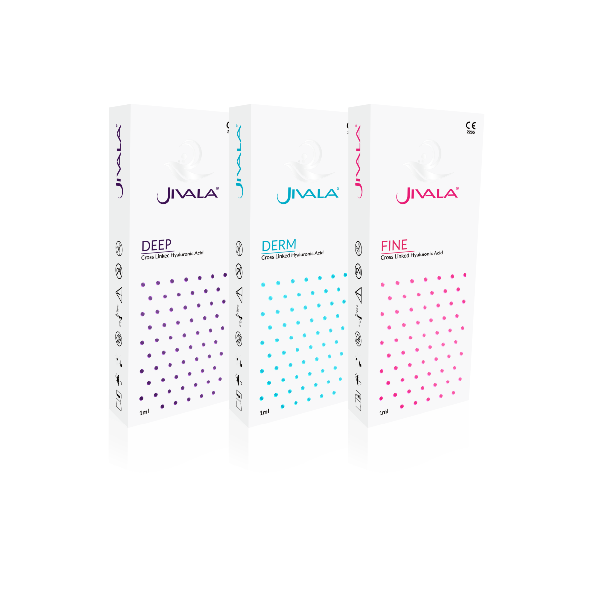 JIVALA Hyaluronfiller 3x1ml - Promotion FINE/ DERM/ DEEP, 114,00